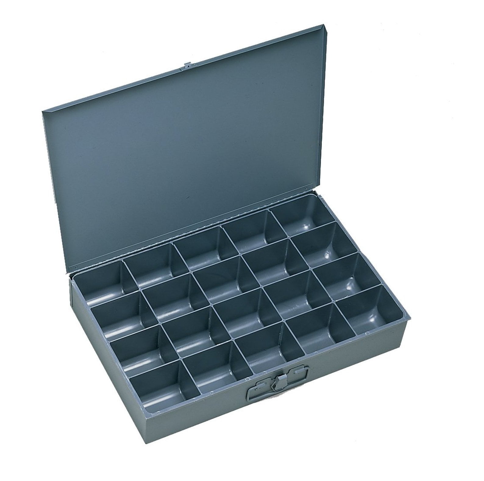 111-95-IND Gray Cold Rolled Steel Individual Large Box, 18" Width x 3 ...