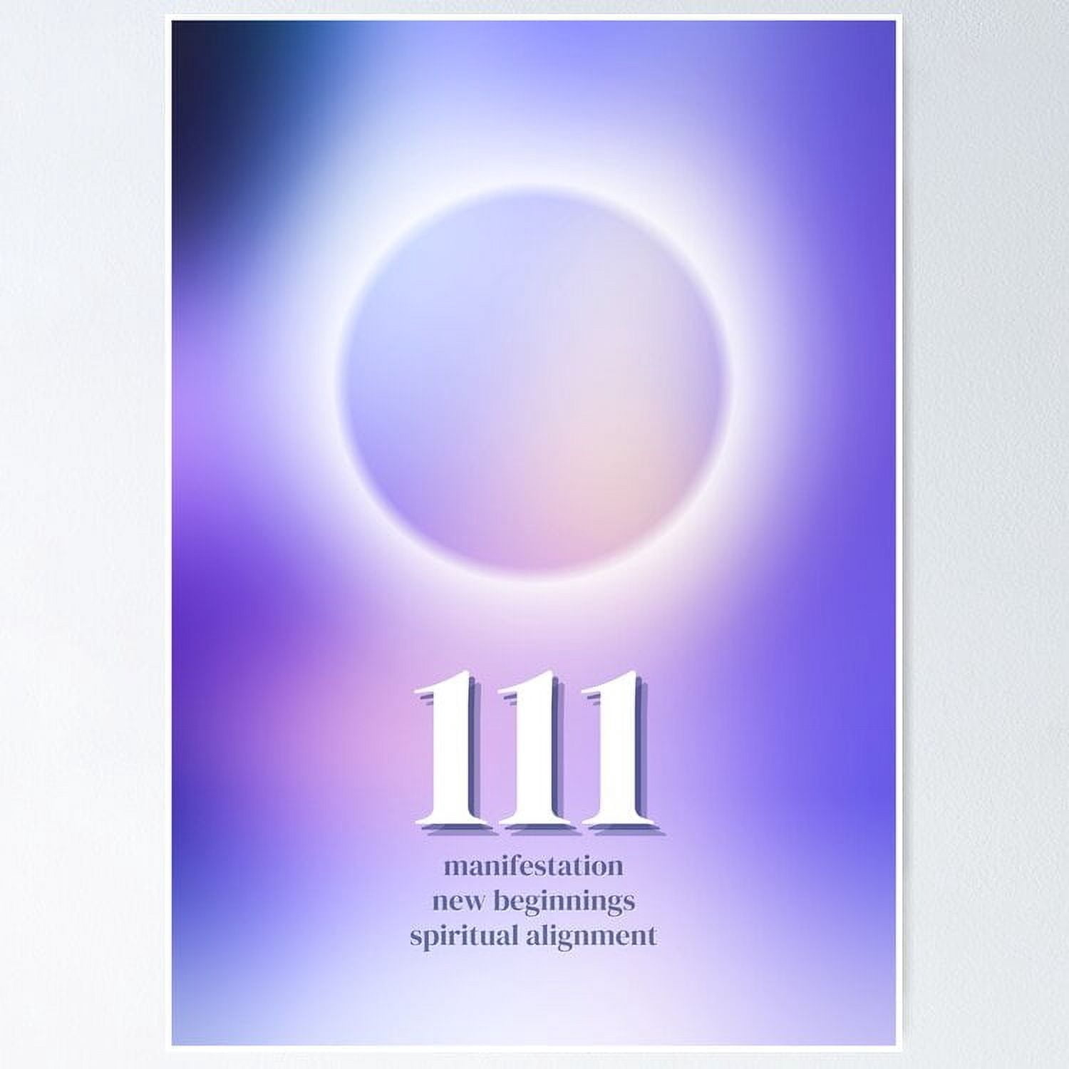111 Angel Number Manifestation UNFRAMED Poster, 24x36 - Walmart.com