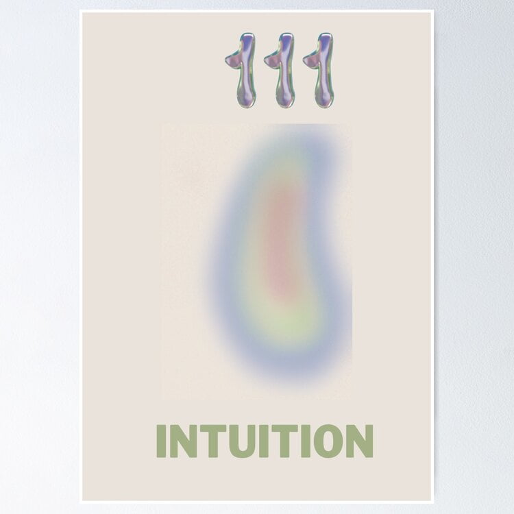 111 INTUITION ANGEL NUMBER AURA UNFRAMED Poster, 24x36 - Walmart.com