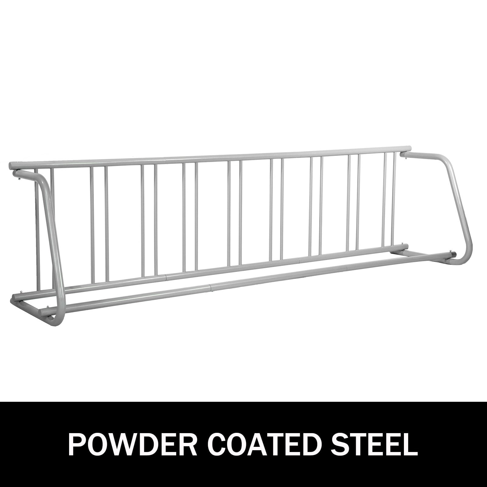 111” Length Floor Bike Rack 9 Holders All-Steel Grid Bike Rack Single ...
