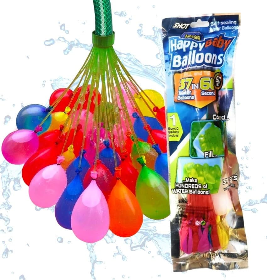 111 Magic Balloons- Automatic Fill & Tie Magic Multicolor Water Balloons For Holi & Tie Water ...
