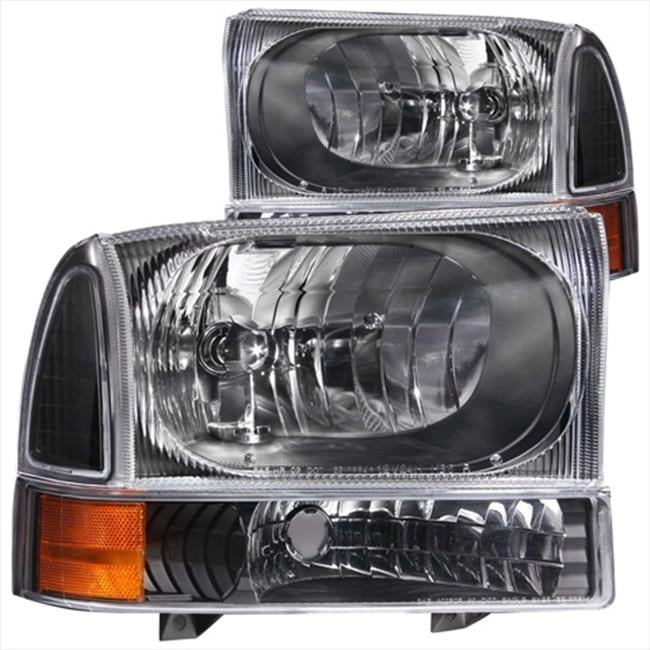 111080 Ford Excursion Superduty Headlights With Corner Lights Black ...