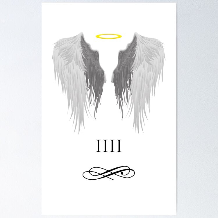 1111 Angel Number Poster- Unframed Poster | Wall Art | Perfect For Home ...
