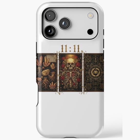 1111 Angel Number Typography Tough iPhone Case 11 through 17 Pro Max ...