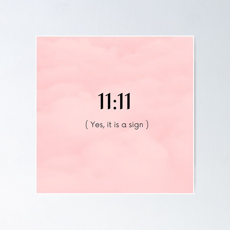 1111 it is a sign ( angel number ) UNFRAMED Poster, 24x36 - Walmart.com