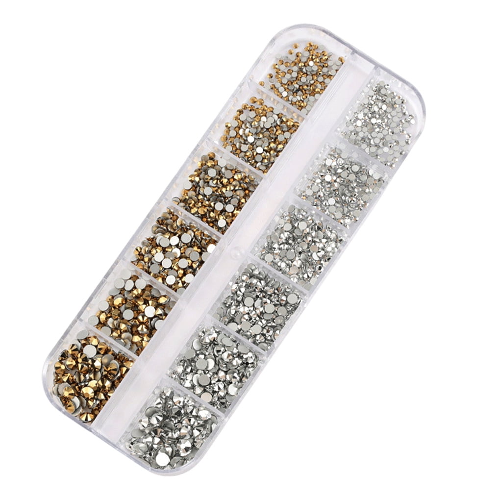 1111DIYOO Nail Rhinestones Rhinestones for Nails Glass Crystal Nail ...