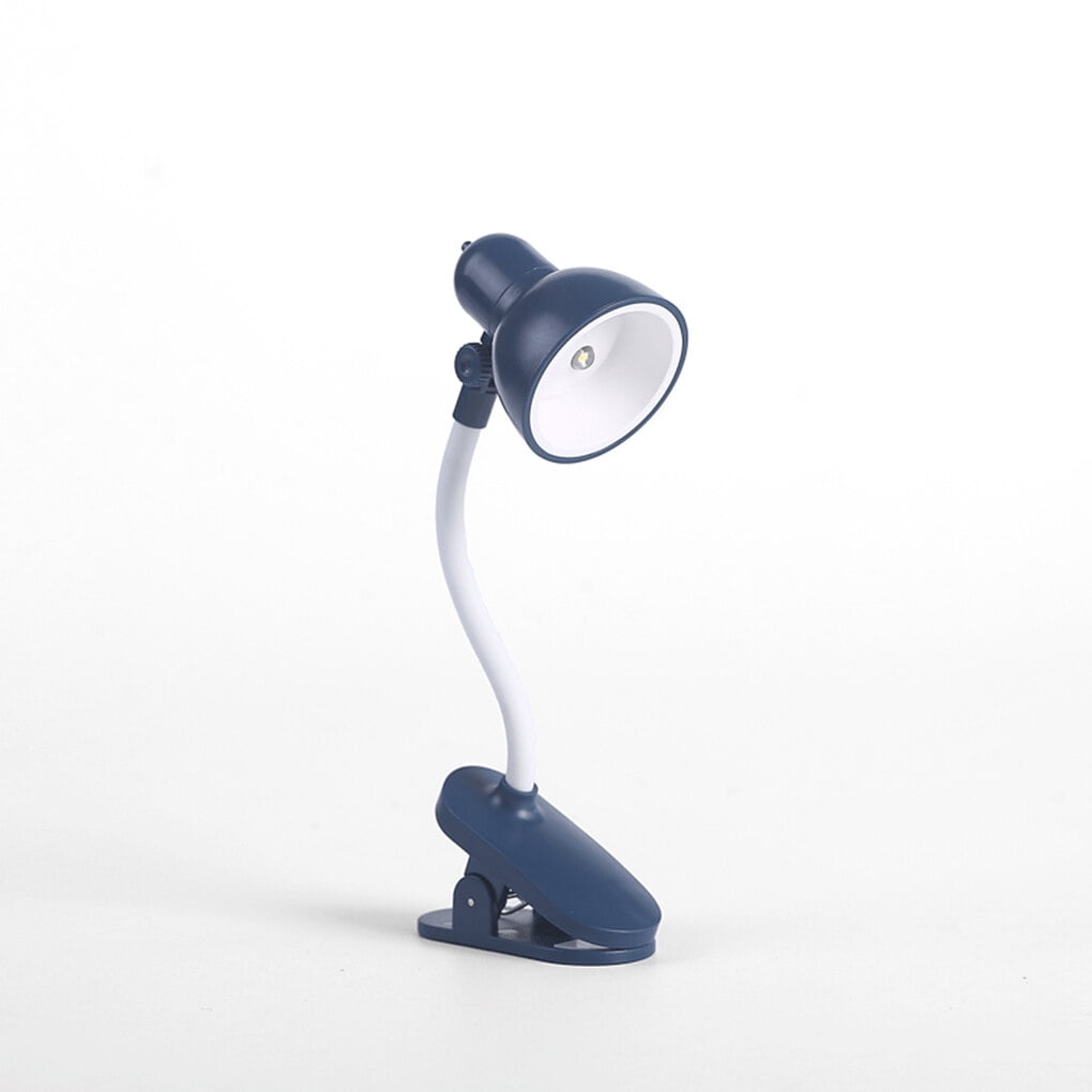 1111DIYOO Reading Light Adjustable Clip Mini Desktop Table Lamp Battery ...