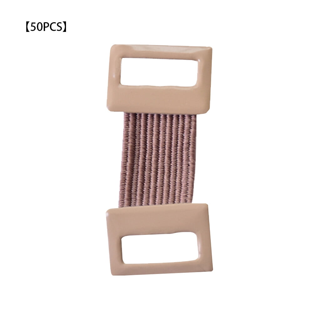 1111Fourone 50pcs Bandage Clips Aluminium Bandage Buckle Elastic Rubber ...