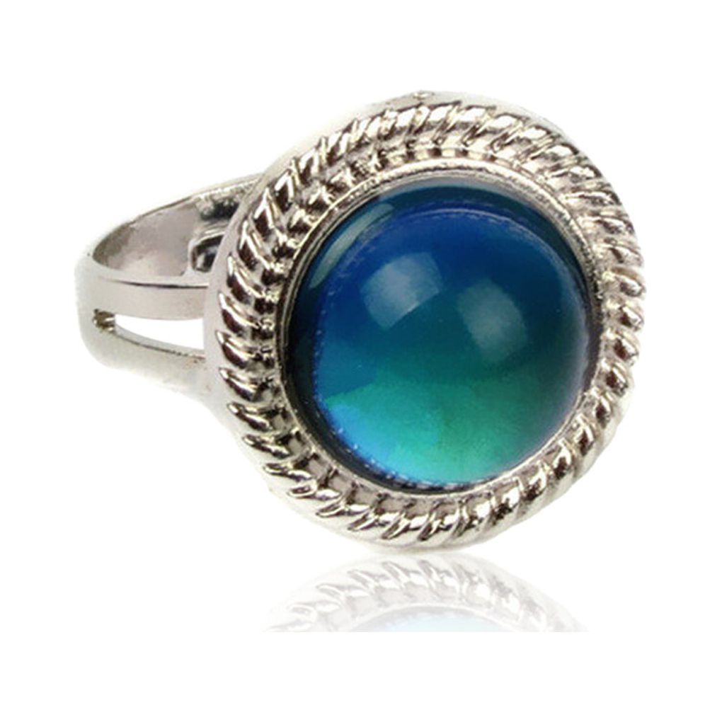 1111Fourone Mood Rings Color Change Adjustable Temperature Emotion ...