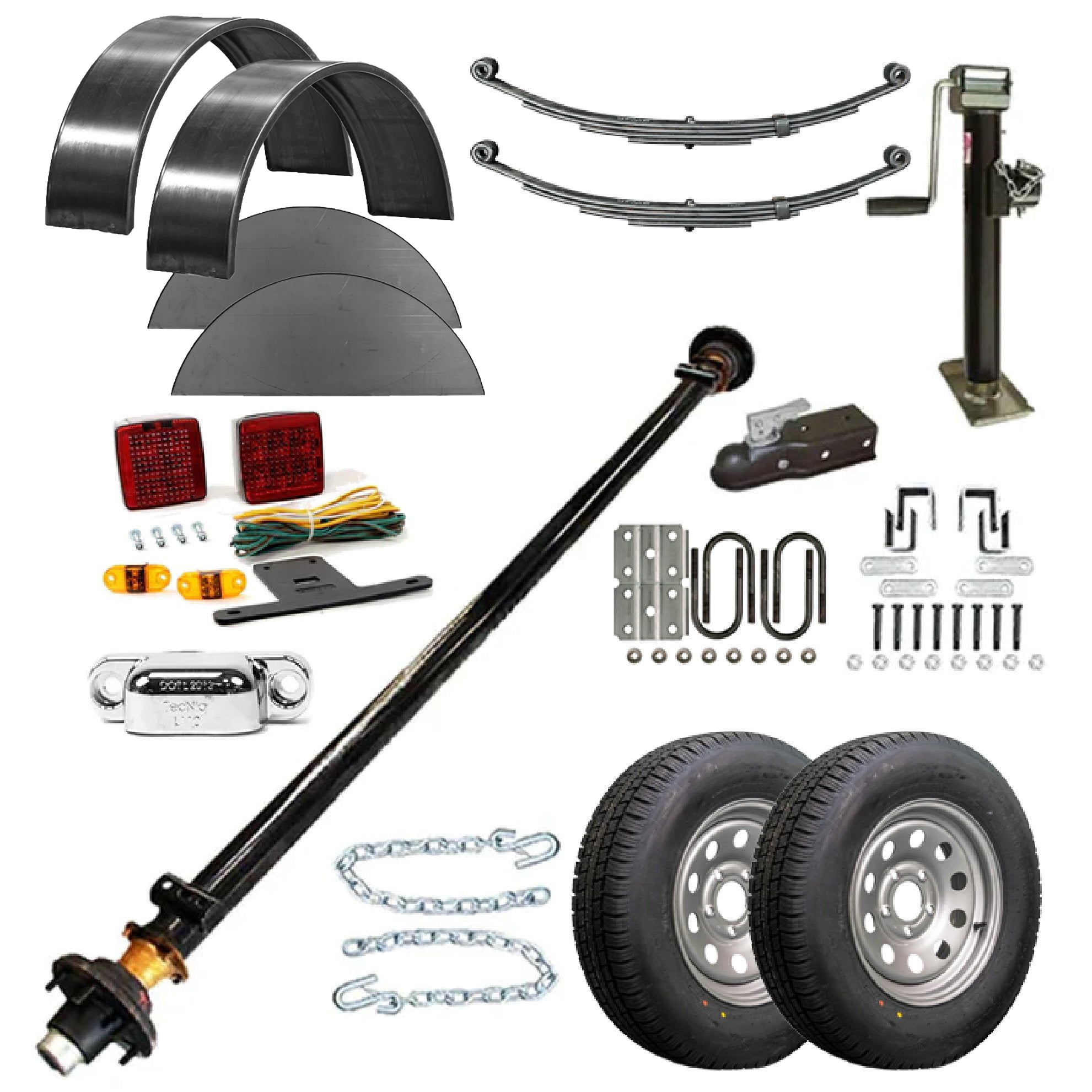 1112 - 6'6" x 12' Single Axle 3.5k Utility Trailer DIY Master Plan ...