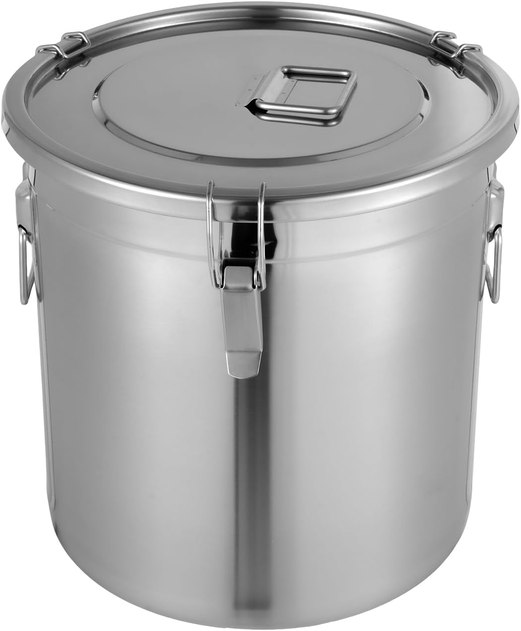 1115 OZ Stainless Steel Storage Bucket, Airtight Rice Bucket Food ...