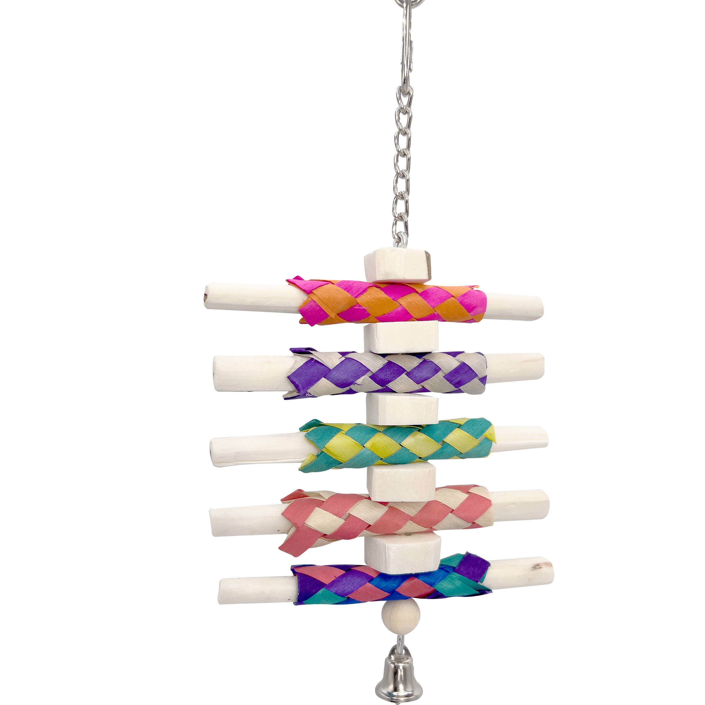 1117 Bamboo Sola Nibbler - Colorful Handmade Chewable Bird Cage Toy ...