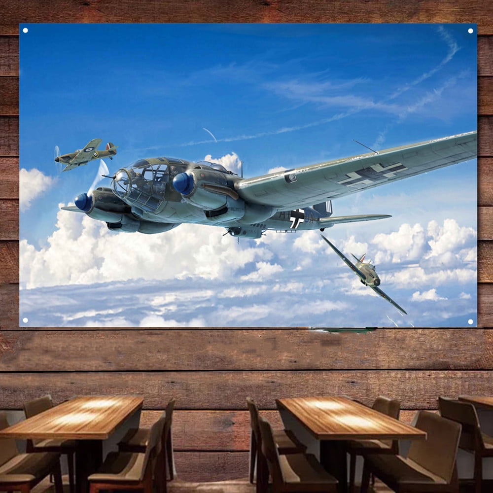 He 111H Bomber German WWII Attack Aircraft Fighter Posters and Prints ...