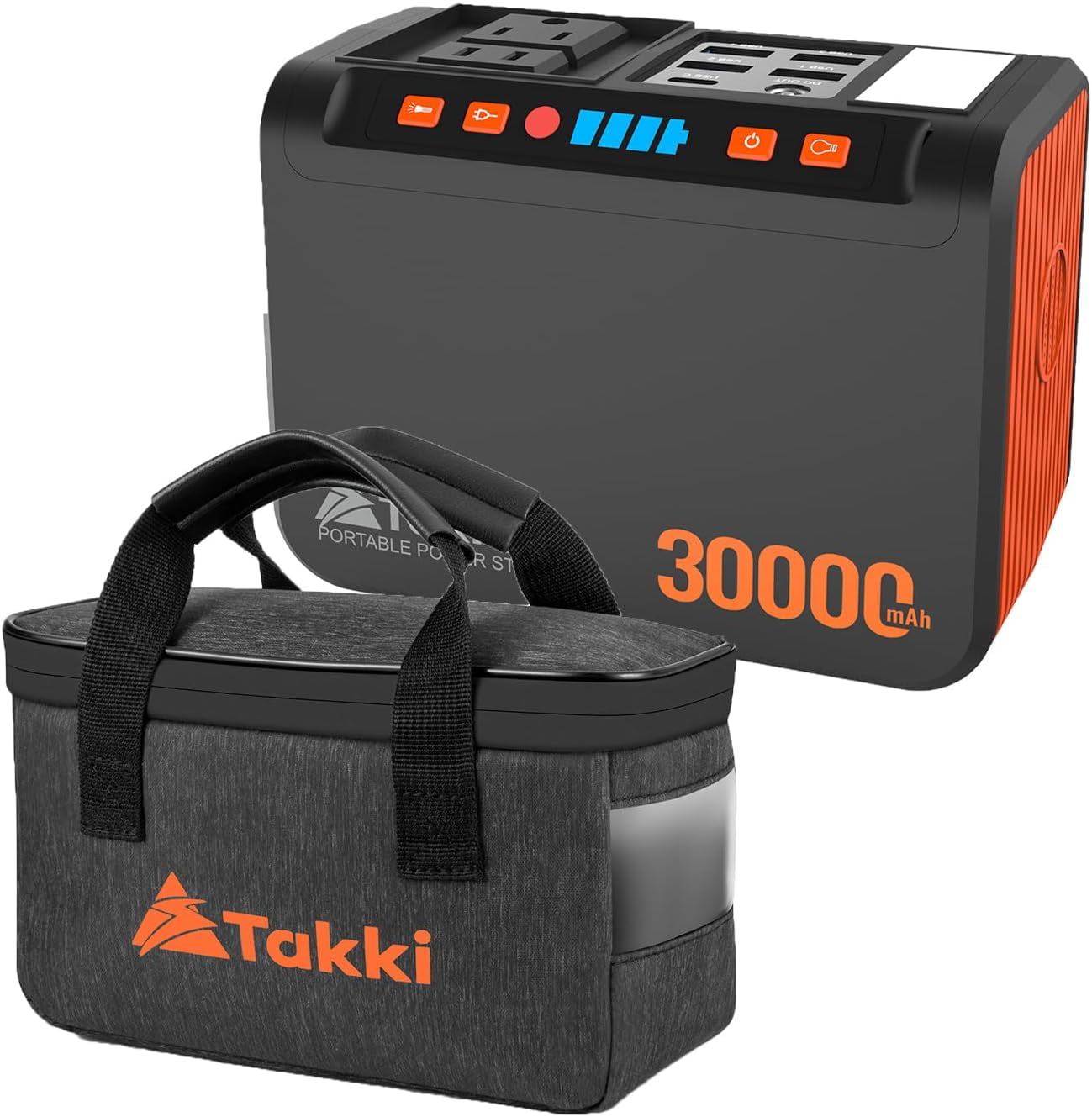 111Wh Portable Power Station with Carrying Case Bag, Camping Generator ...