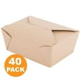 112 OZ 8 x 5.5 x 3.5" Disposable Paper Take Out Food Containers ...