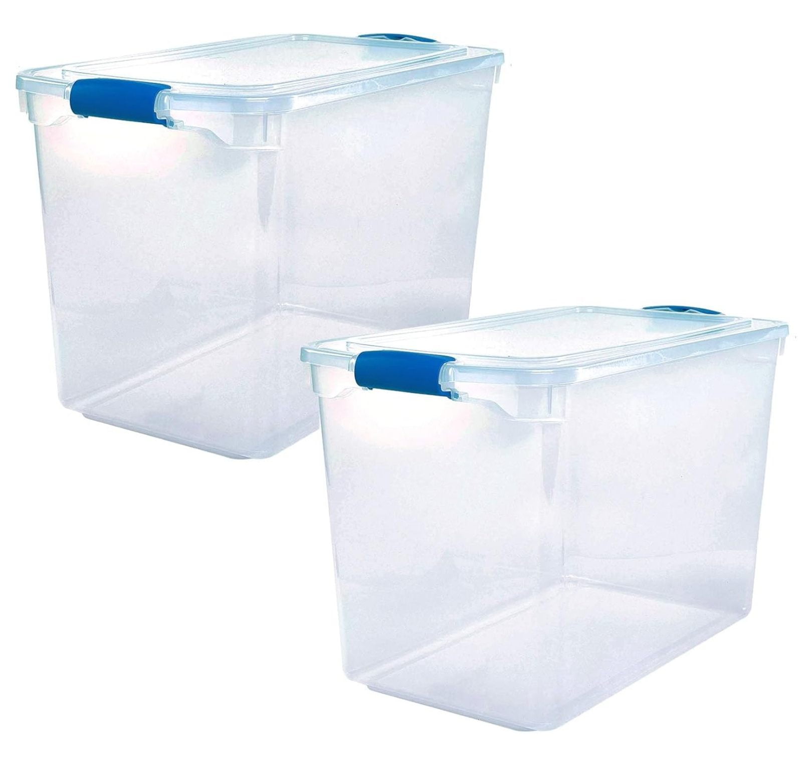 112 Quart Multipurpose Stackable Storage Container Tote Bins with ...