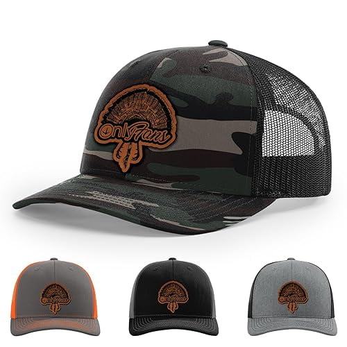 112 Style Trucker Leather Patch Hat for Men & Women, 6 Panel Baseball ...