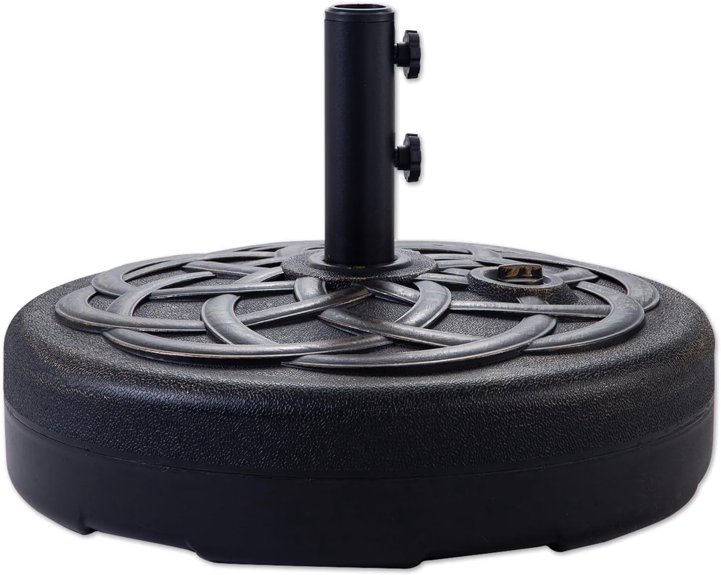 112 lb Heavy Duty Round Umbrella Base, Plastic Water and Sand Fillable ...