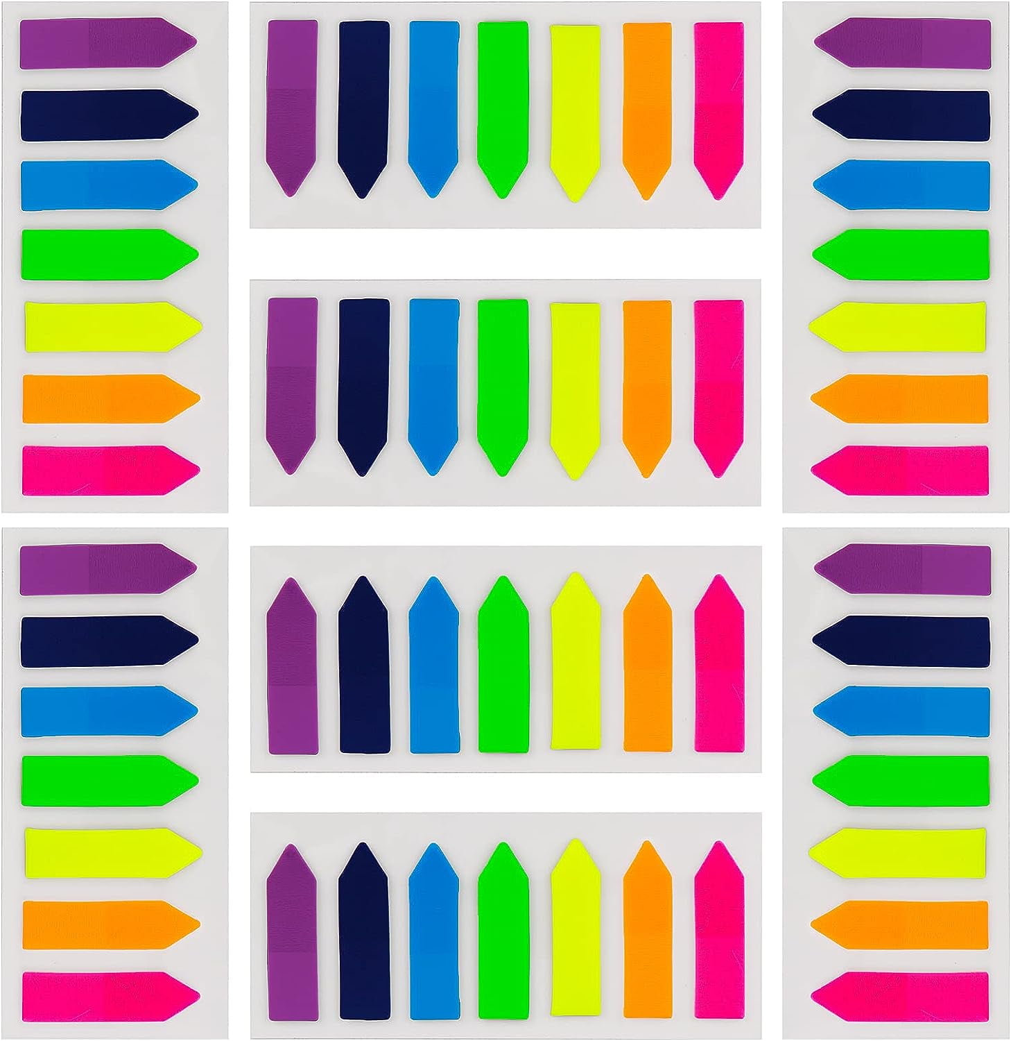 1120 PCS Sticky Notes Tabs Neon Color Sticky Index Tabs, Colored ...