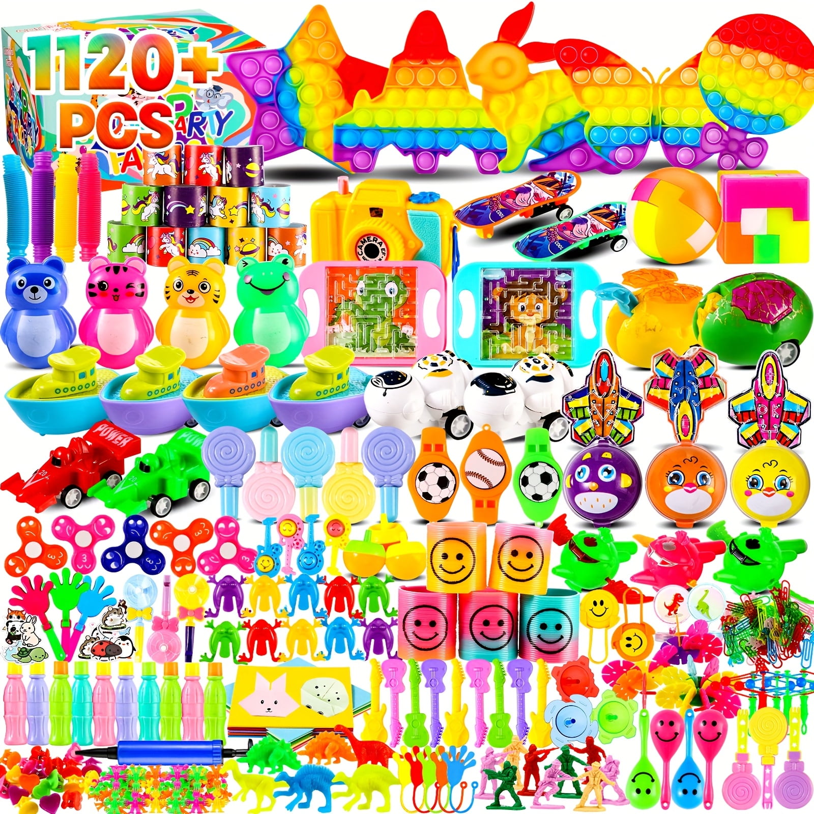 1120pcs PCS Party Favors for Kids Goodie Bags Stuffers, Prize Box Toys for Kids Classroom Bulk ...