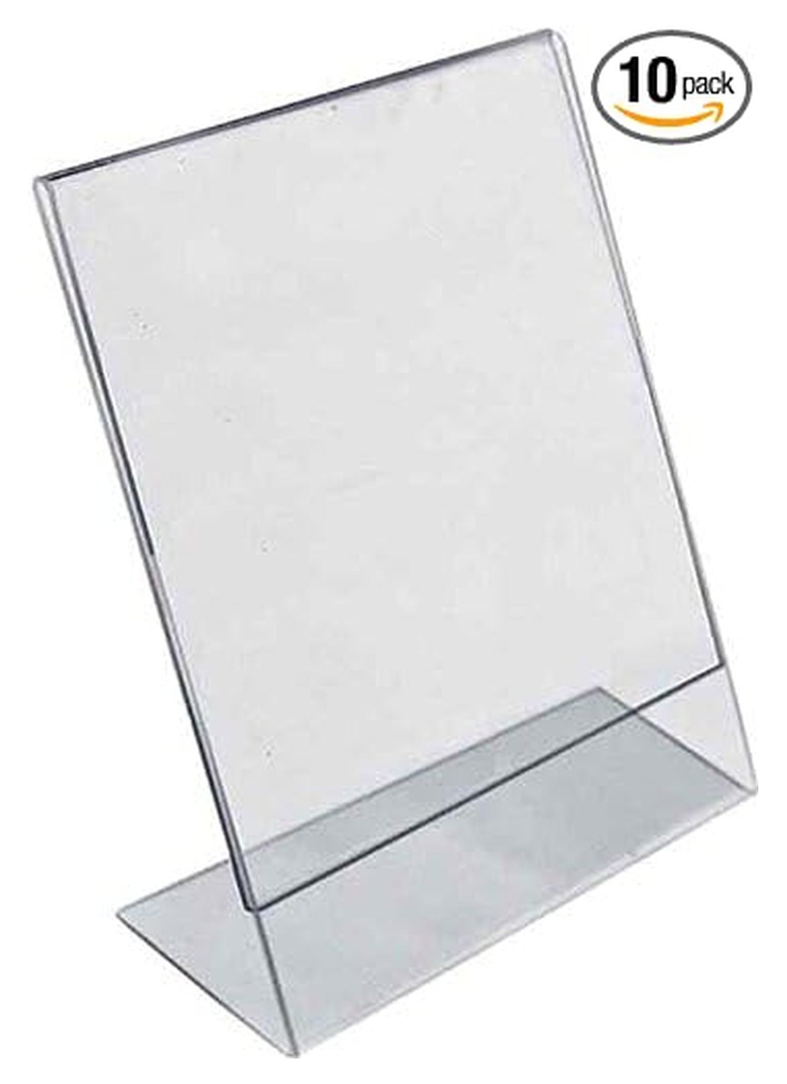 112712 L-Shaped Acrylic Sign Holder (10 Pack), 9" x 12" - Walmart.com