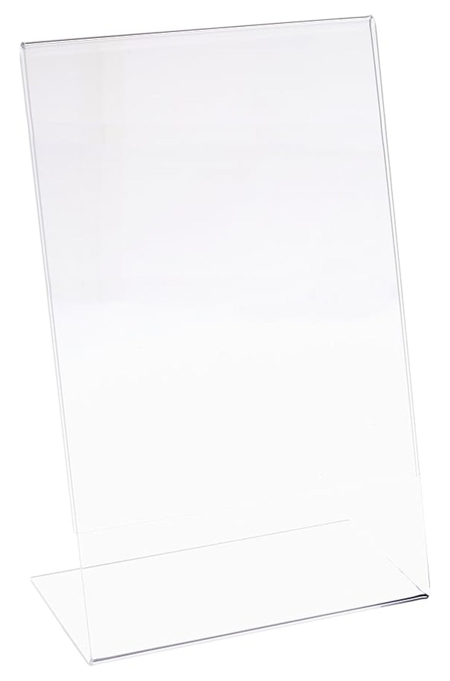 112716 7" W x 11" H Vertical L-Shaped Sign Holder (10 Pack) - Walmart.com