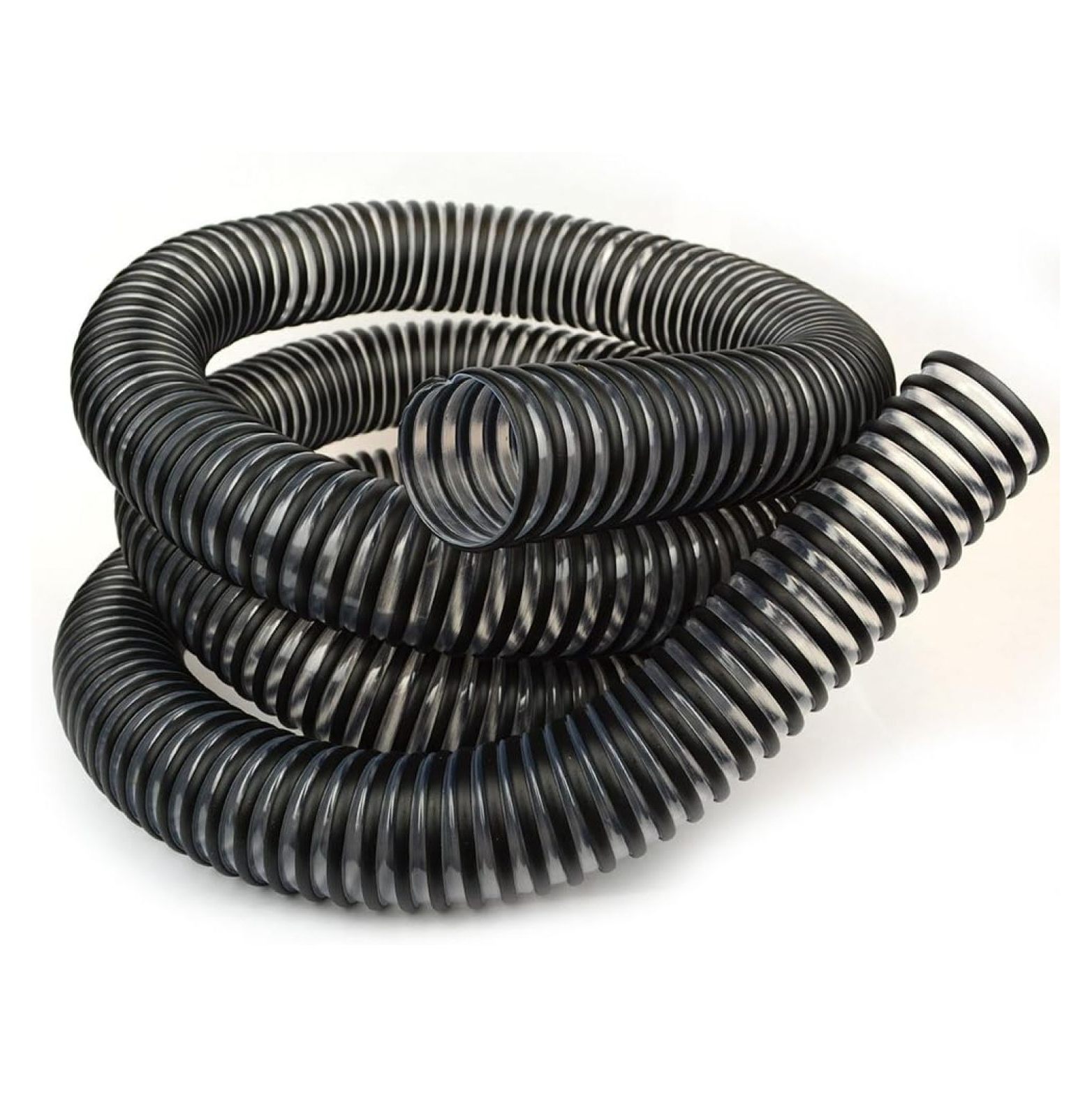 11283 2-Inch by 10-Feet Clear PVC Dust Hose with Black Plastic Helix ...