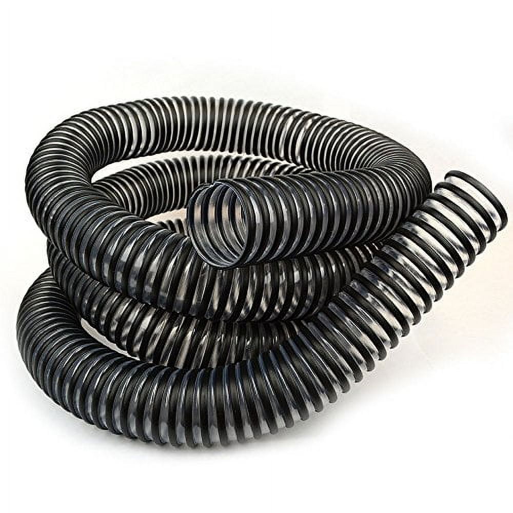 11283 2-Inch by 10-Feet Clear PVC Dust Hose with Black Plastic Helix ...