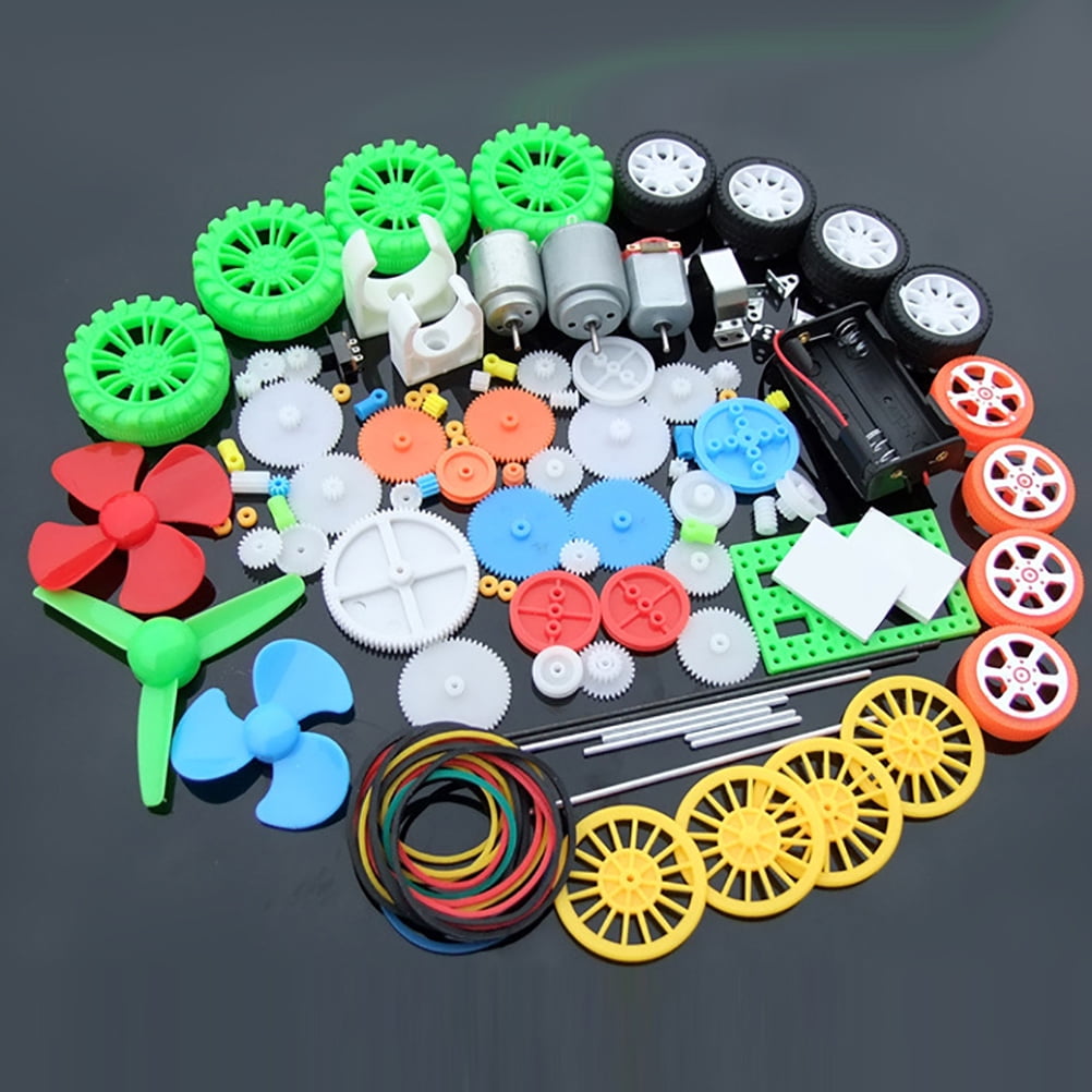 112Pcs DC Motor Kit Electric Mini Motor with Plastic Gears Motor ...