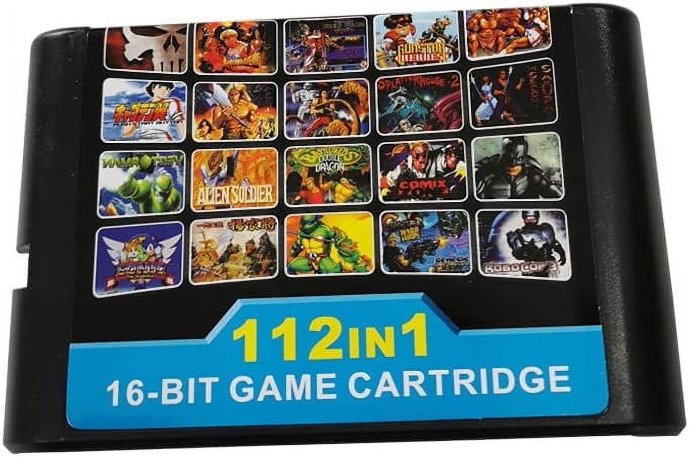 112in1 Game Cartridge 16 bit Game Card for Sega Mega Drive Genesis ...
