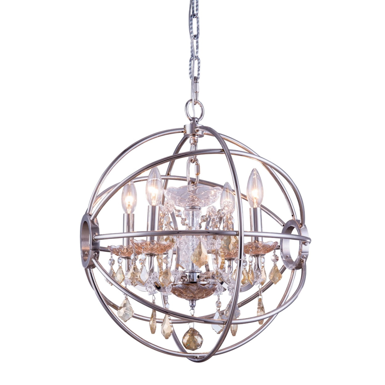 1130 Geneva Collection Pendant 17"X19.5" Royal Cut Golden Teak (Smoky ...
