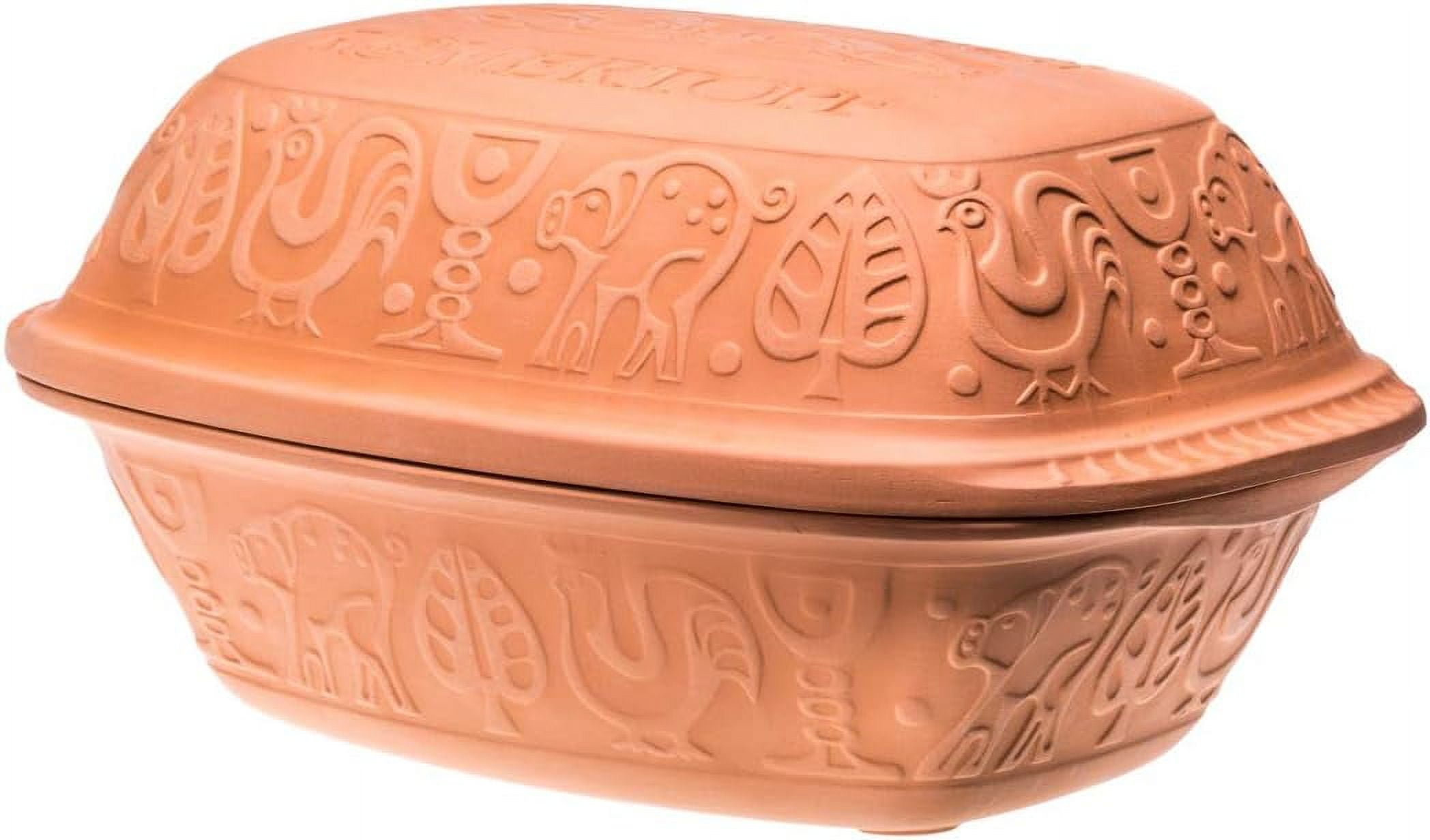 11305 Clay Roaster | Non-Stick Dutch Oven | Healthy Clay Pot Cooking ...