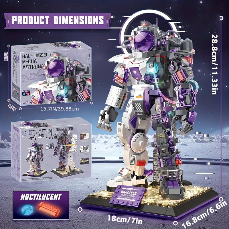 1130pcs Conquer Astronaut Building Block Set - Dynamic Movable Figures ...