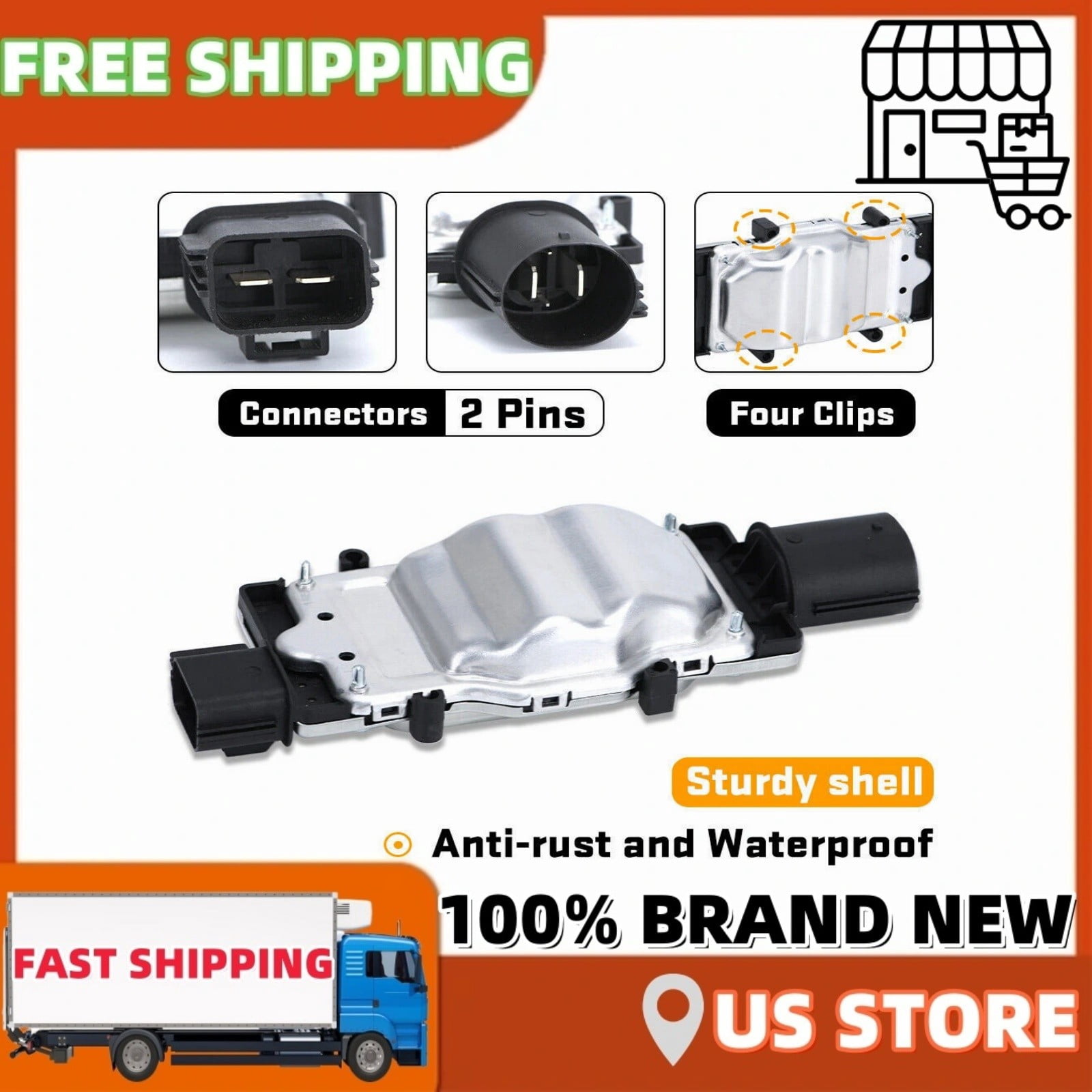 (1137328464) Radiator Cooling Fan Control Module For 13-2018 Ford Focus ...