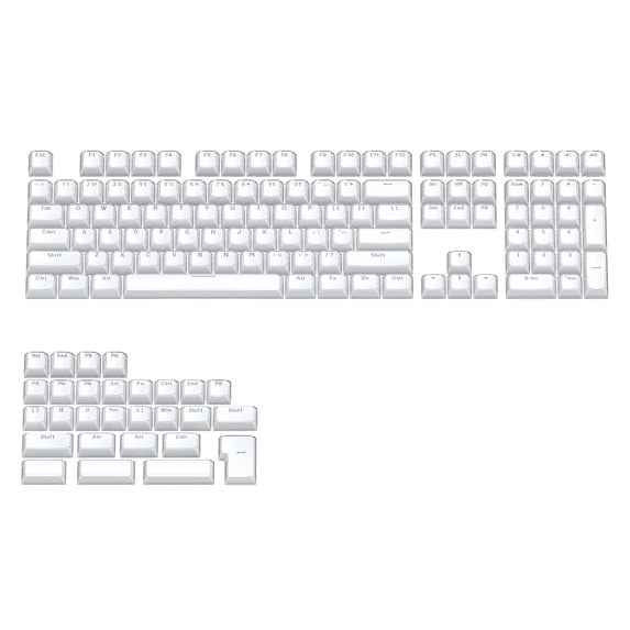 113Key Crystal Jelly Keycap Set OEM Profile Double Shot for Enhances ...