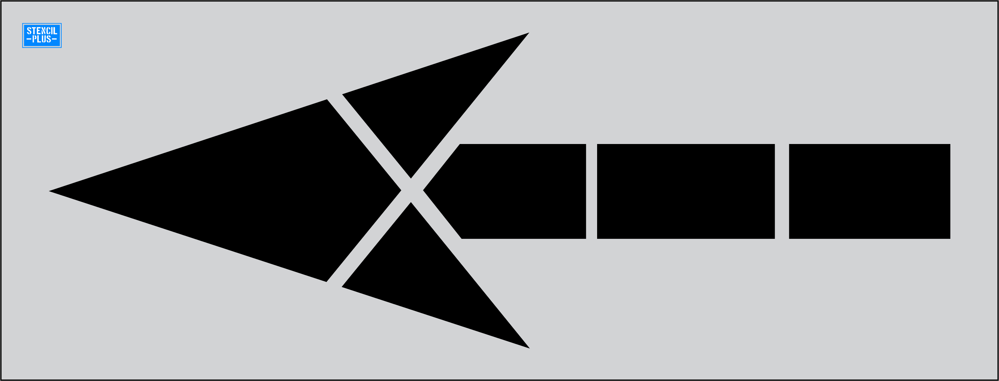 114" DOT Straight Arrow Pavement Marking Stencil Thickness: .125 ...