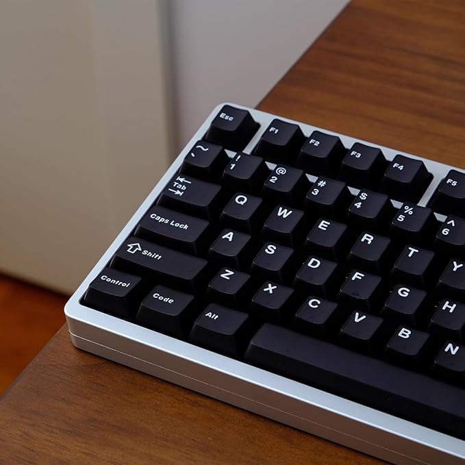 114 Keys PBT Doubleshot WOB Keycaps Cherry Profile Black Keycap Set Fit ...