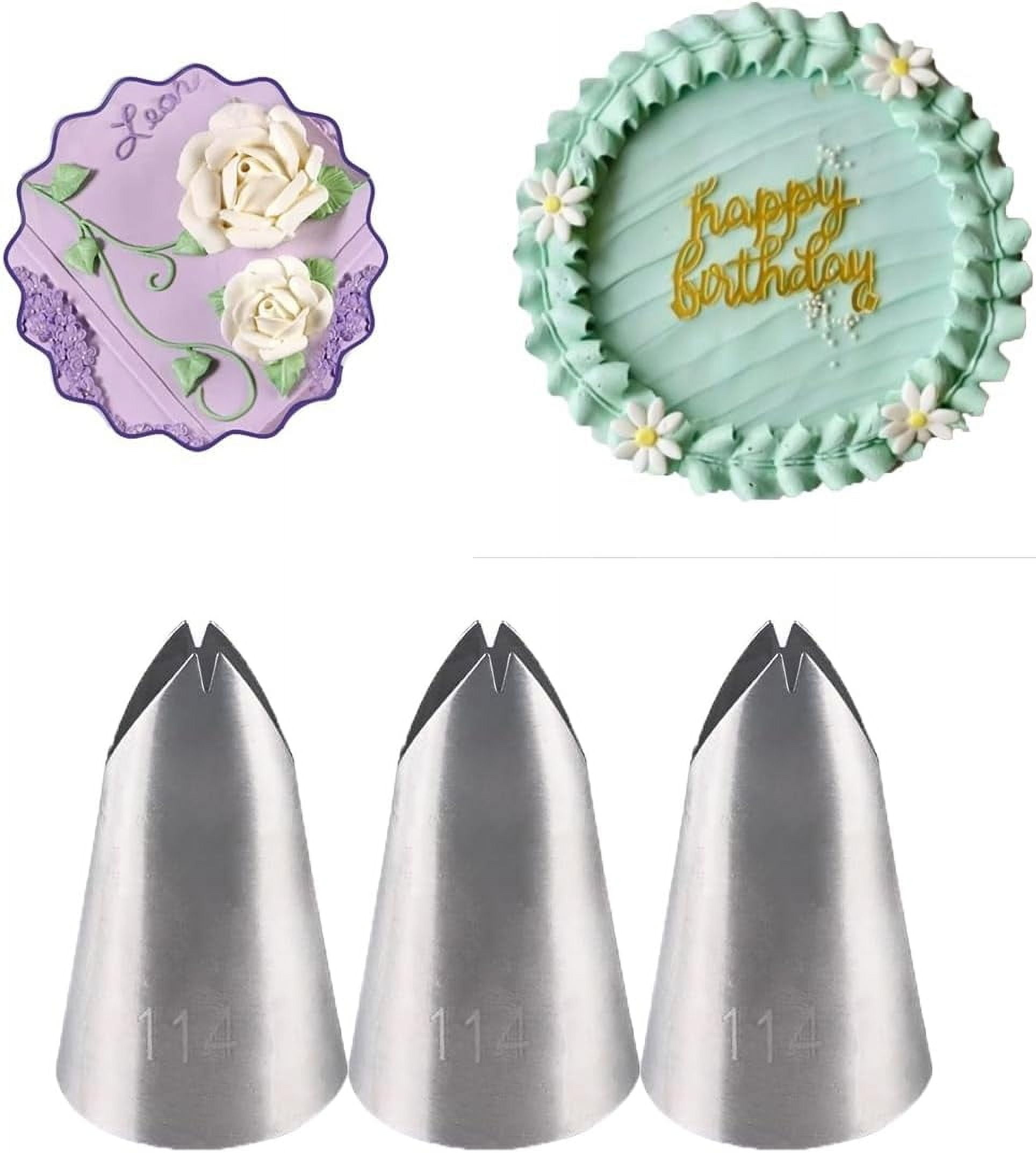 114 Large Leaf Piping Tip,Cake Decorating Tip for Leaves,Swag,Ruffle ...