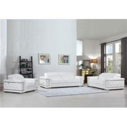 Traditional Custom Mohawk Finish Leather 3Pcs Sofa Set By Homey Design ...