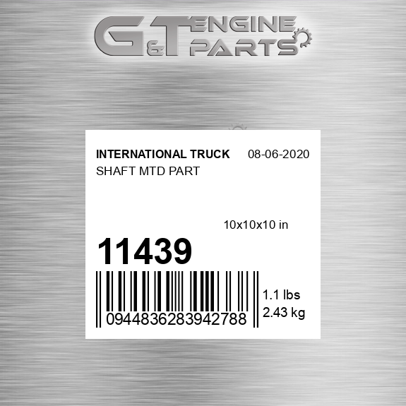 11439 SHAFT MTD PART fits INTERNATIONAL TRUCK (New OEM) - Walmart.com