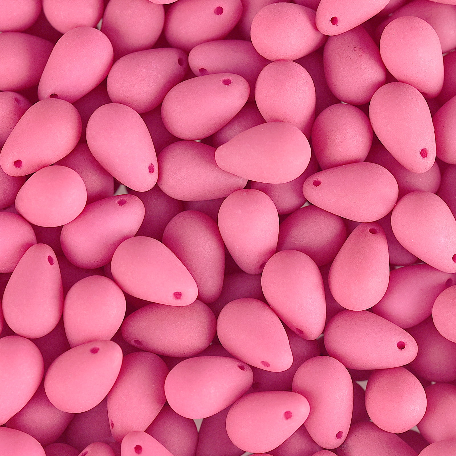 114pcs John Bead 6x9mm Czech Glass White Alabaster Soft Pink Teardrop ...