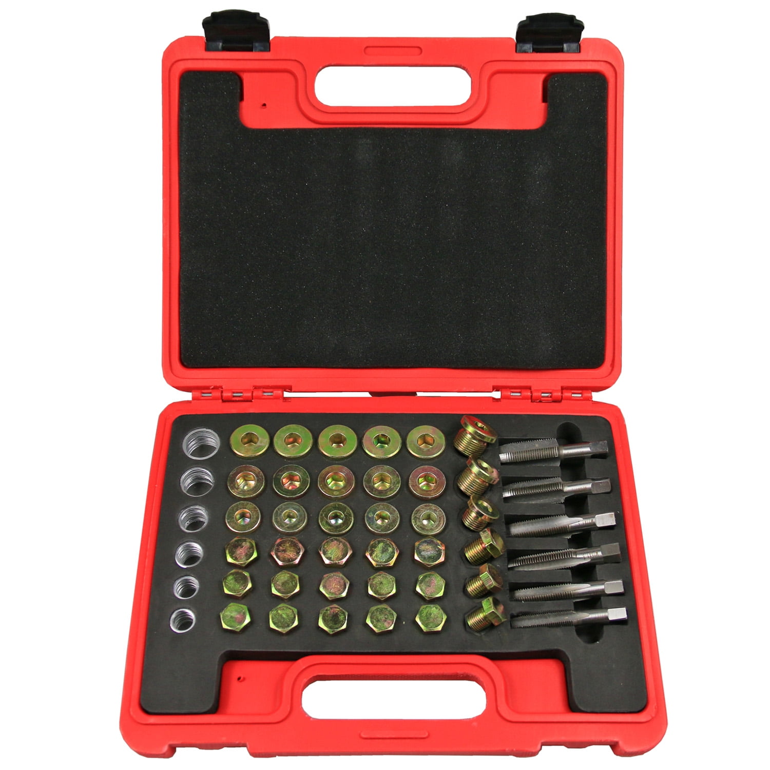 114pcs Oil Pan Drain Sump Plug Key Thread Repair Tool Kit Set Drain ...