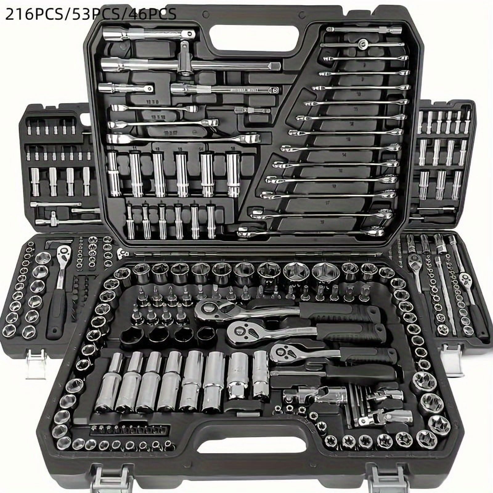 115/53/43pcs Ultimate Auto Mechanic Tool Kit - Ratchet Torque Wrench + Screwdriver Set | No ...