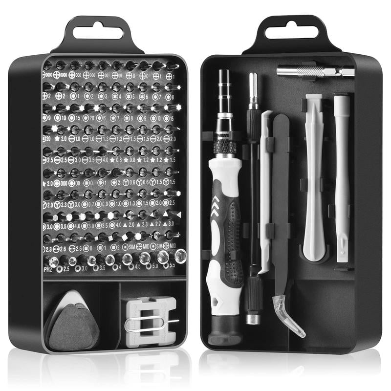 115-Piece Precision Screwdriver Set - 101 Bits for Electronics ...