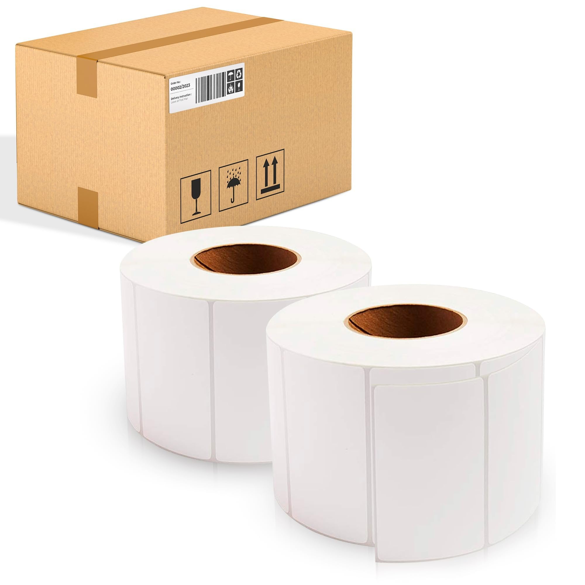 11500 Pack Direct Thermal Labels 4" x 2" Freezer Grade 3 Core. Self ...