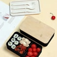 1150ml Bento Box, Double Layer Lunch Container, Microwave Safe Meal ...