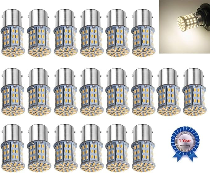 1156 1141 1003 7506 BA15S LED Bulbs White 20-Packs, Super Bright 3014 ...
