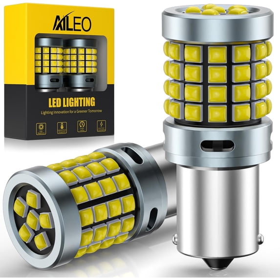 1156 LED Bulb White, 500% Super Bright 54-SMD 3030 Chip, BA15S 1156A ...