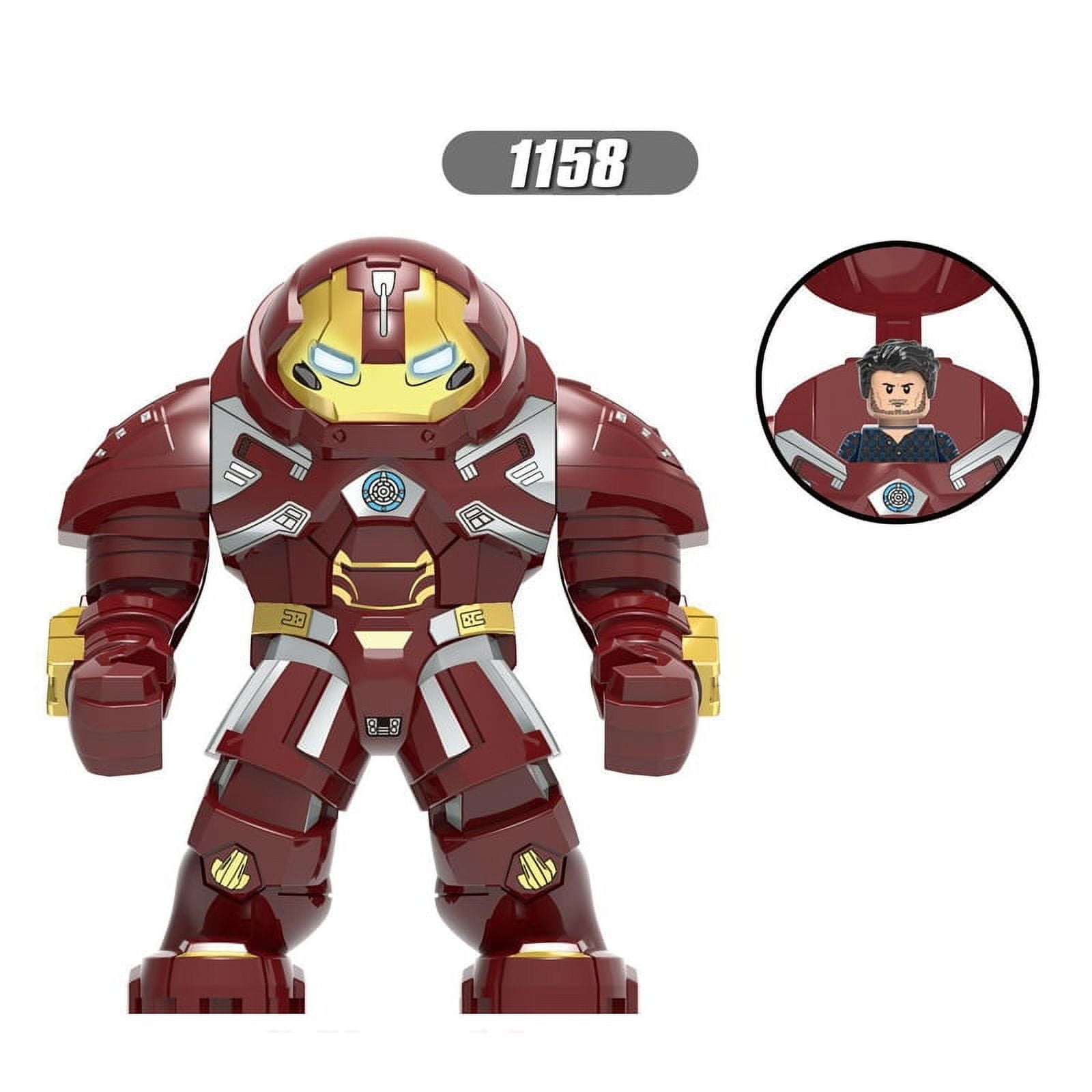 1157-1160 Superhero Hulkbuster Armored Figure X1821 Building Blocks ...
