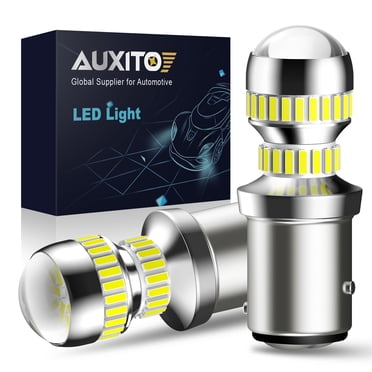 AUXITO 1157 LED Bulb White, Extremely Bright 3030 Chipsets, 7528 BAY15D ...